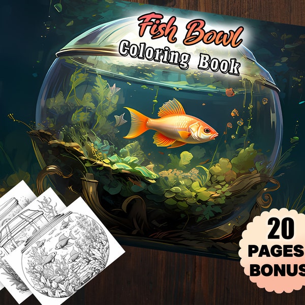 Fish Tank Coloring - Etsy
