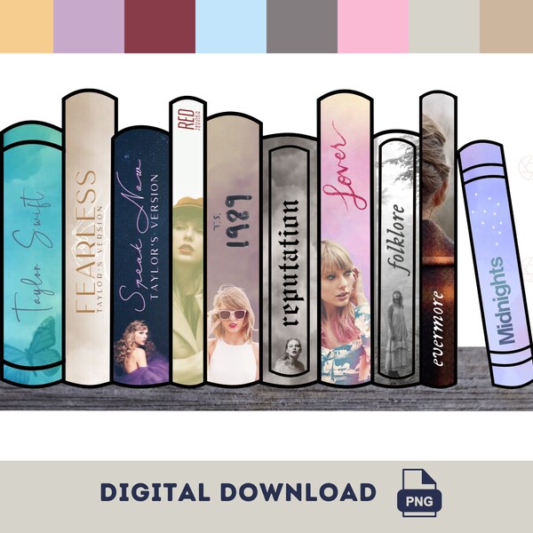 Eras Books Png - Etsy