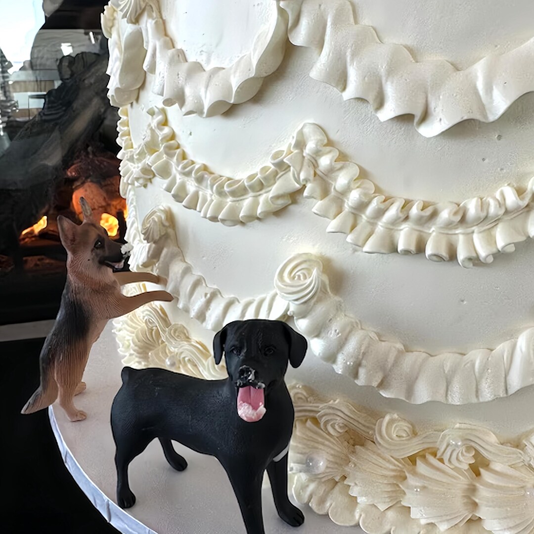 Custom Pet Dog Wedding Cake Toppers, Custom Cat Birthday Cake Toppers ...