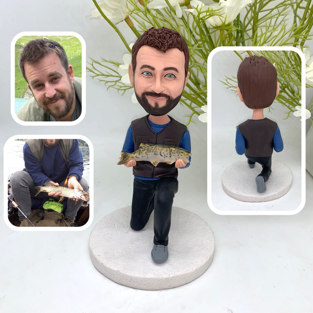 Personalized Fishing Bobbleheads, Custom Fishing Bobbleheads, Custom ...