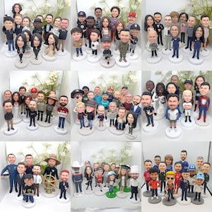 Custom Wedding Bobblehead，custom Bobblehead Wedding Cake Topper ...