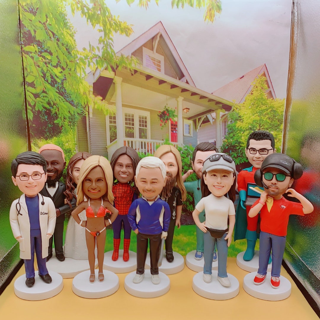 Custom Bobbleheads Personalized Bobbleheads Custom Male and - Etsy