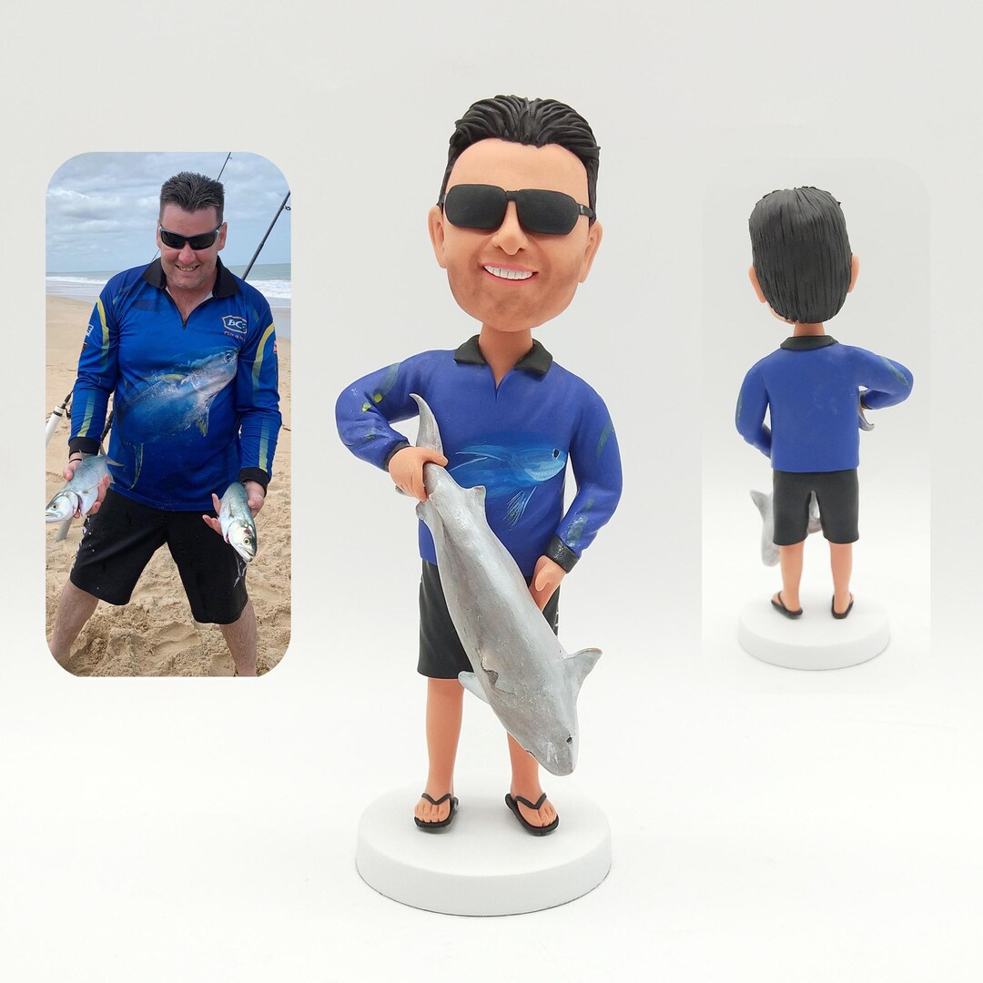 Custom Fishing Bobbleheads,custom Fishing Bobbleheads Gifts, Custom ...