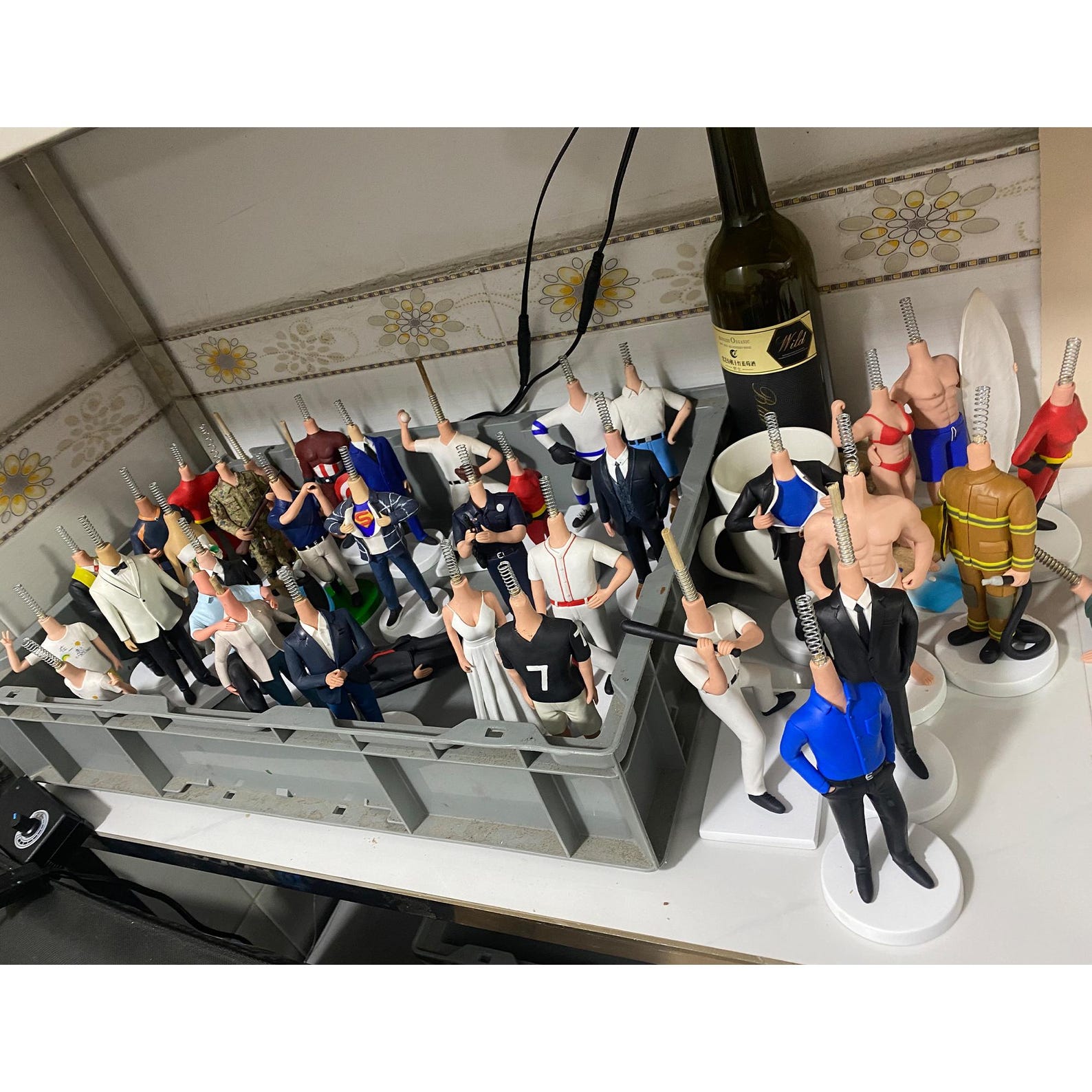 Customised Fisherman Bobblehead, Custom Fishing Enthusiast Bobbleheads ...