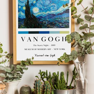 Van Gogh the Starry Night Digital Art Printvincent Van Gogh - Etsy
