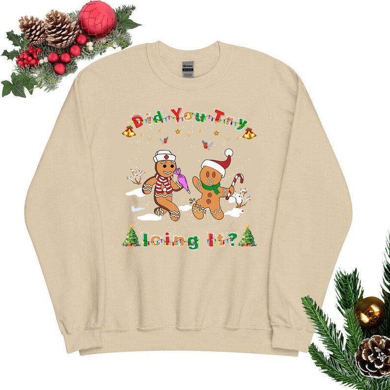 Funny Christmas Nurse Gingerbread Man Did You Try Icing It Png, Nurse ...