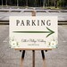 Modern Parking Sign With Arrow | Arrow Parking Sign Template | Custom ...