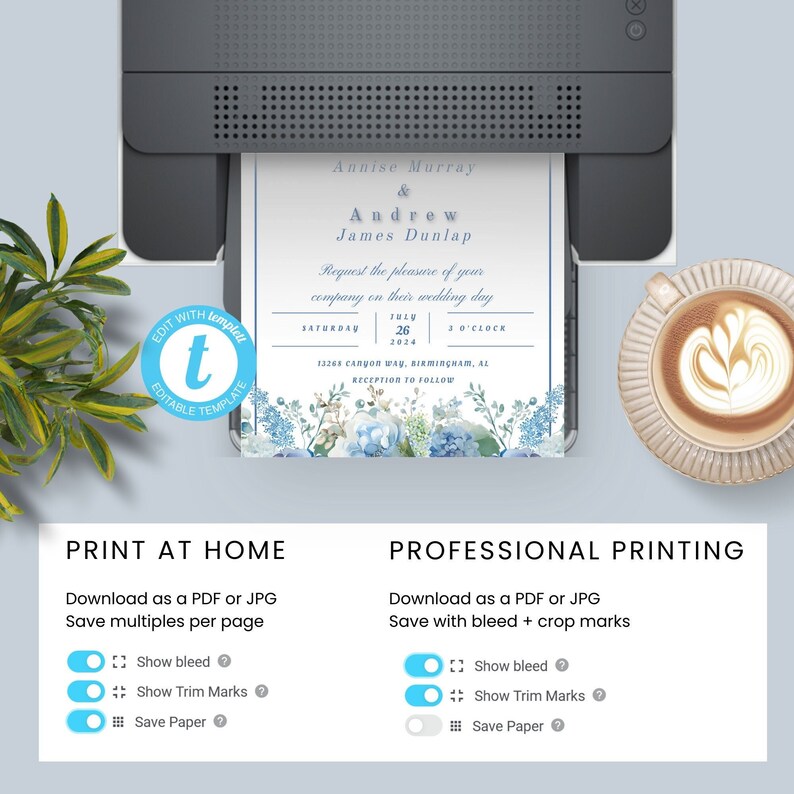 Burgundy Wedding Ceremony Program With Florals, Wedding Program ...