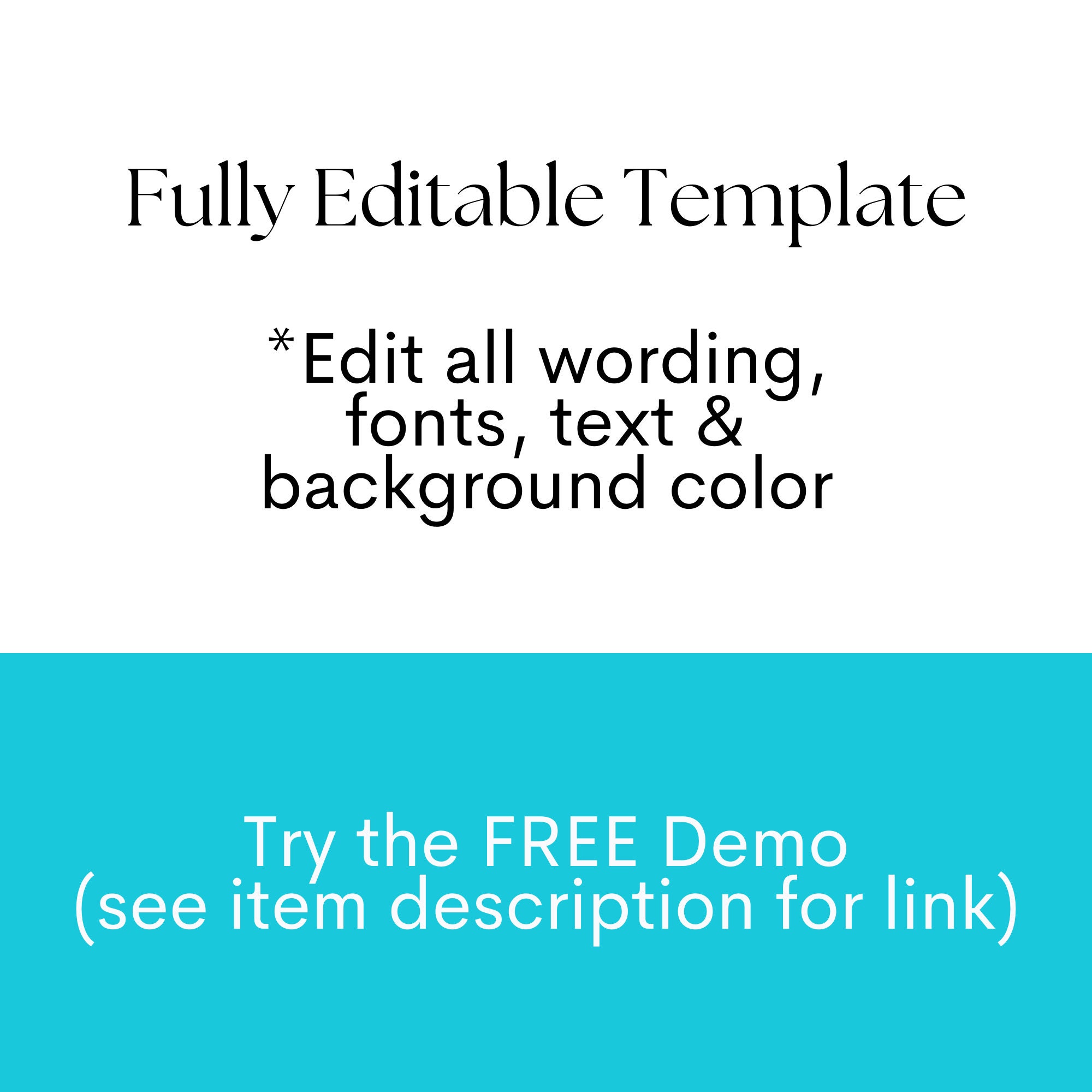 Minimalist Details Digital Template | Editable Template | Editable ...