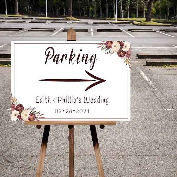 Wedding Parking Sign - Etsy