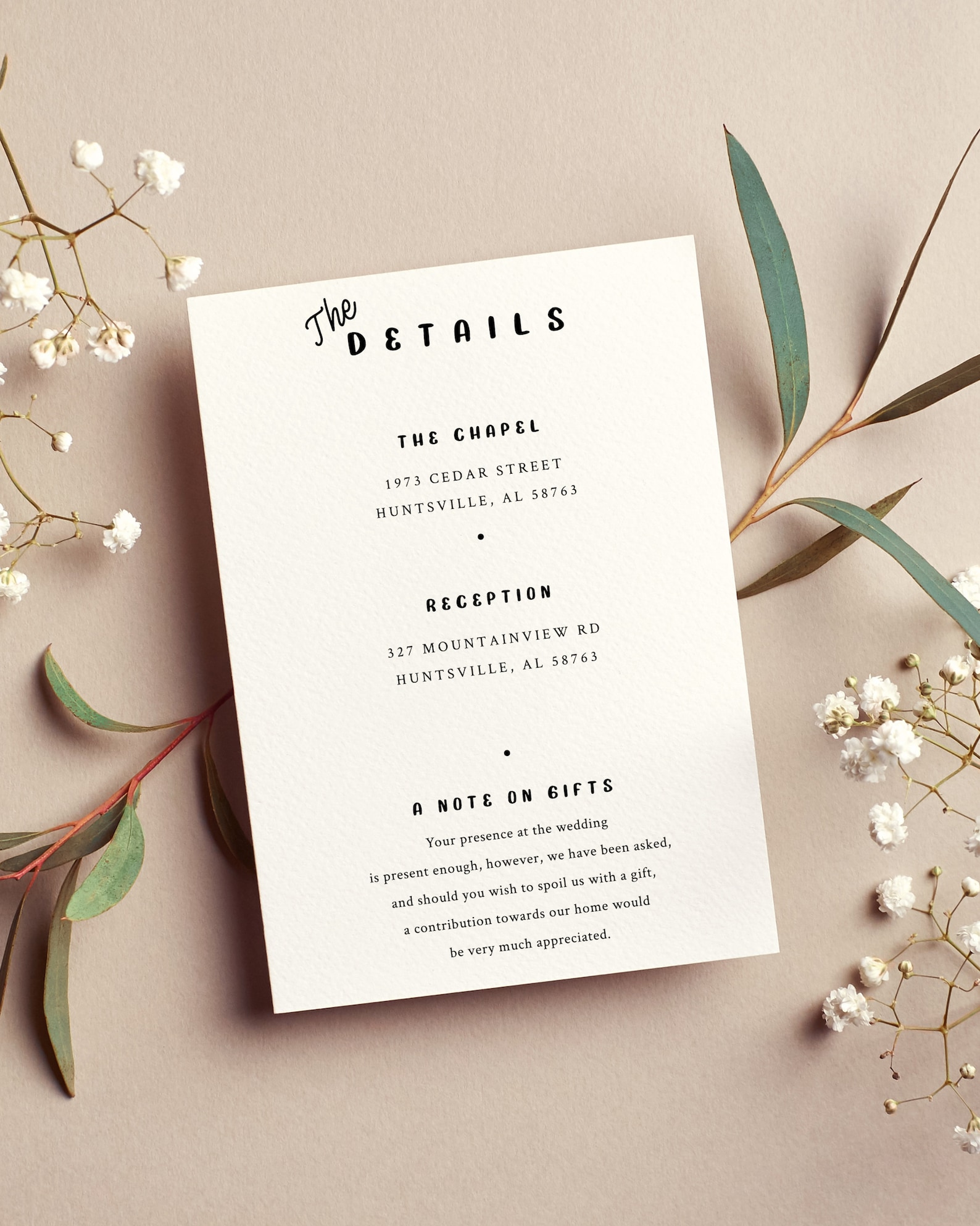 Minimalist Details Digital Template | Editable Template | Editable ...