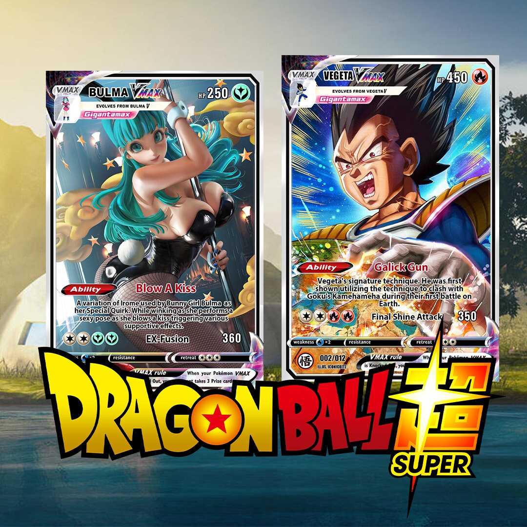 Dragon Vmax Inspired Cards - Etsy