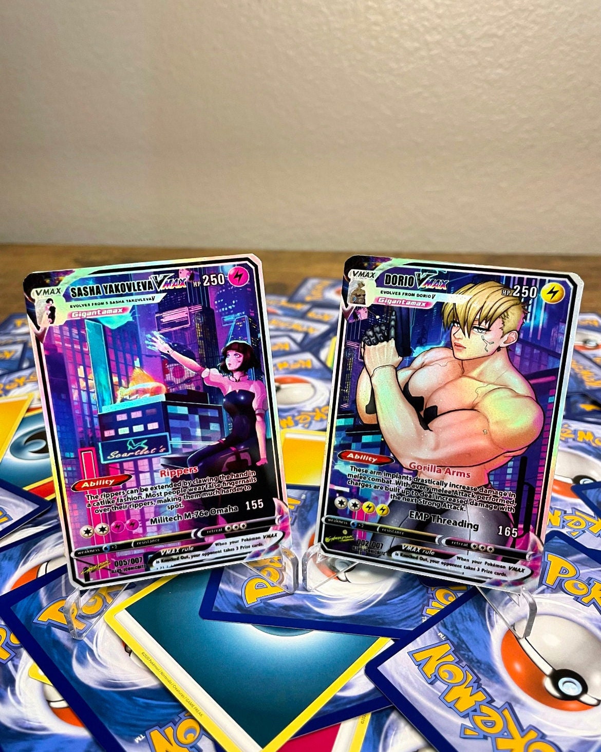 Cyberpunk Vmax Inspired Cards - Etsy