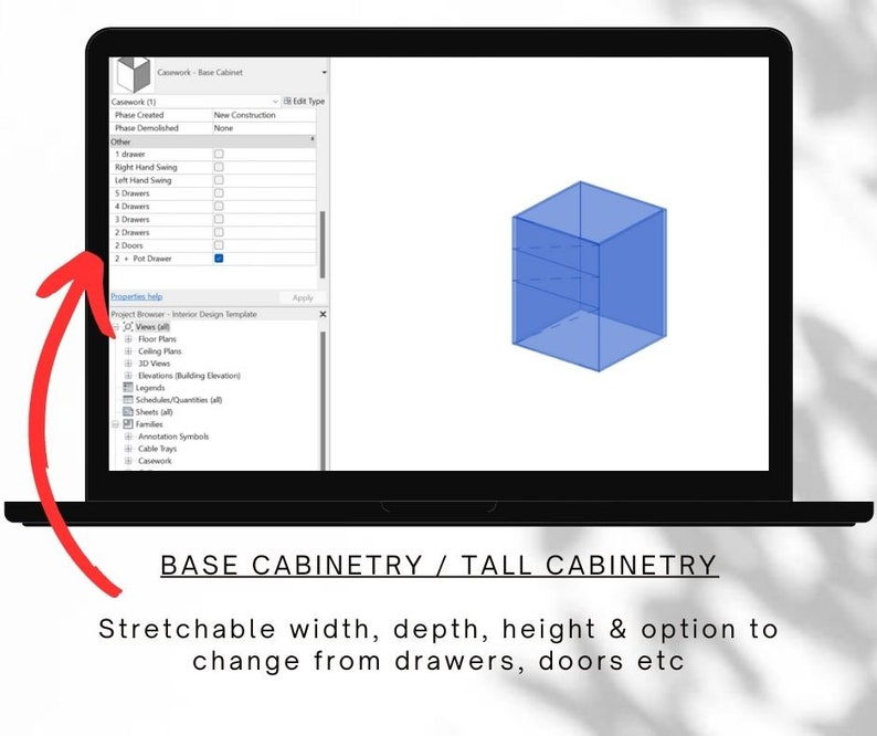 Essential Revit Families for Interior Design || Parametric Cabinetry - Etsy