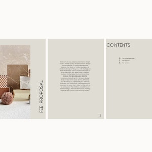 Interior Design Fee Proposal Template - Etsy