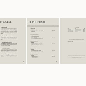 Interior Design Fee Proposal Template - Etsy