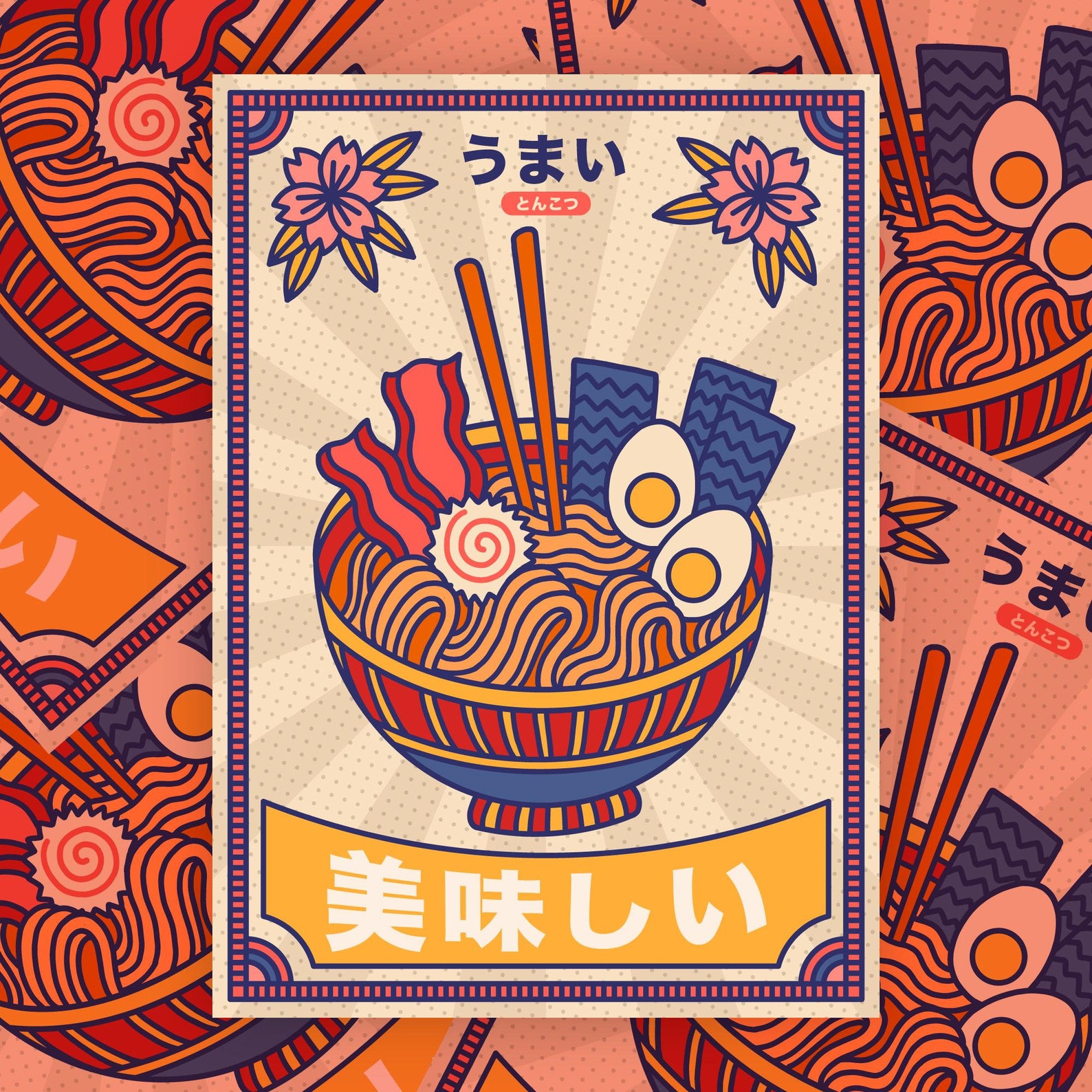 The Great Ramen off Kanagawa ,png,pdf ,jpg,svg - Etsy
