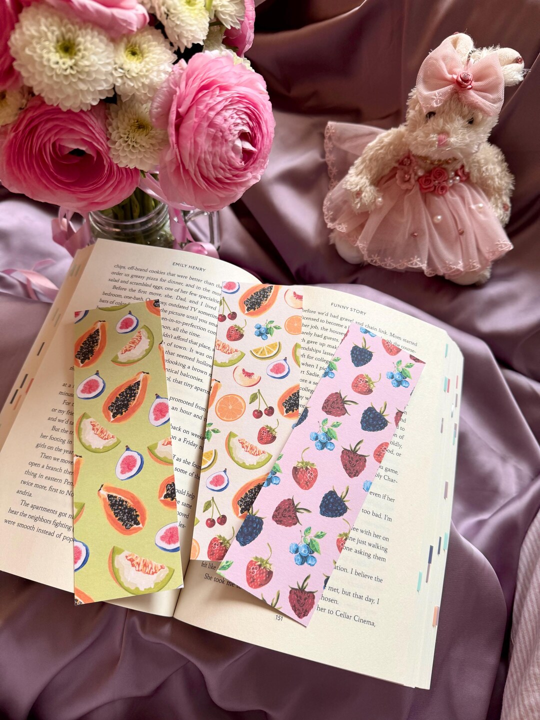 Fruity Delight Bookmark Set | Digital Printable Bookmarks for Book ...