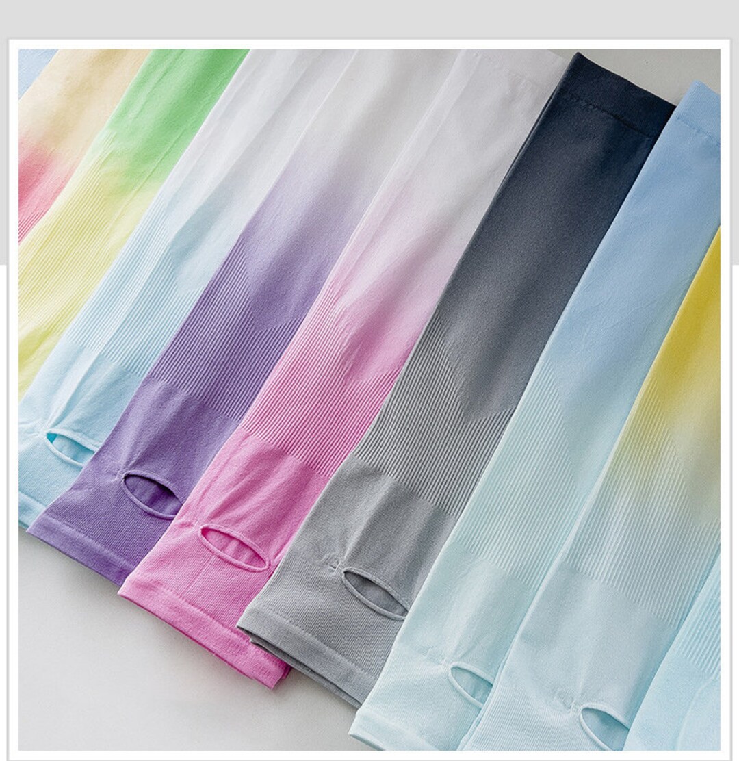 Color Changing Sun Protection Arm Sleeves: Long UV Block Gloves - Etsy