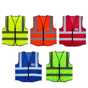 Personalized Hi Vis Safety Vest: Reflective Work Clothing With Logo - Etsy