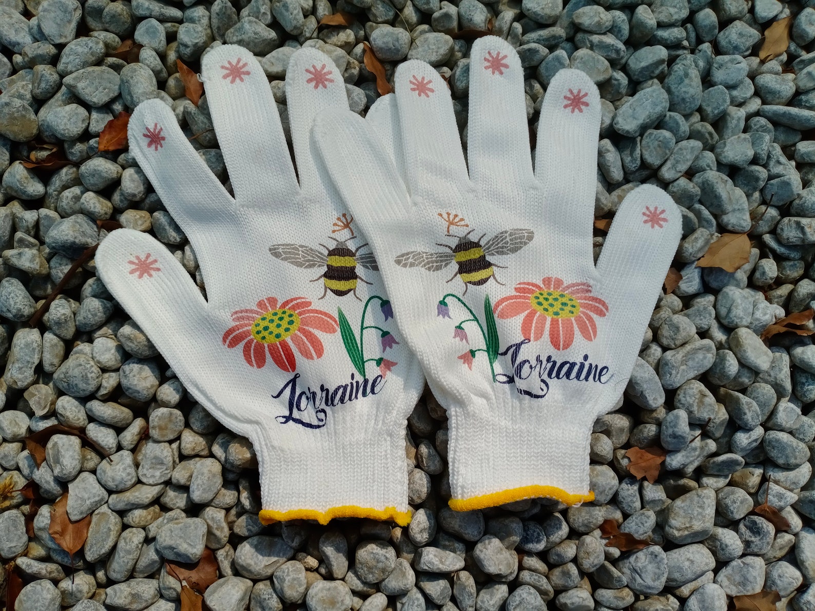 Personalized Gift, Custom Last Name Gardening Gloves, Original Design ...