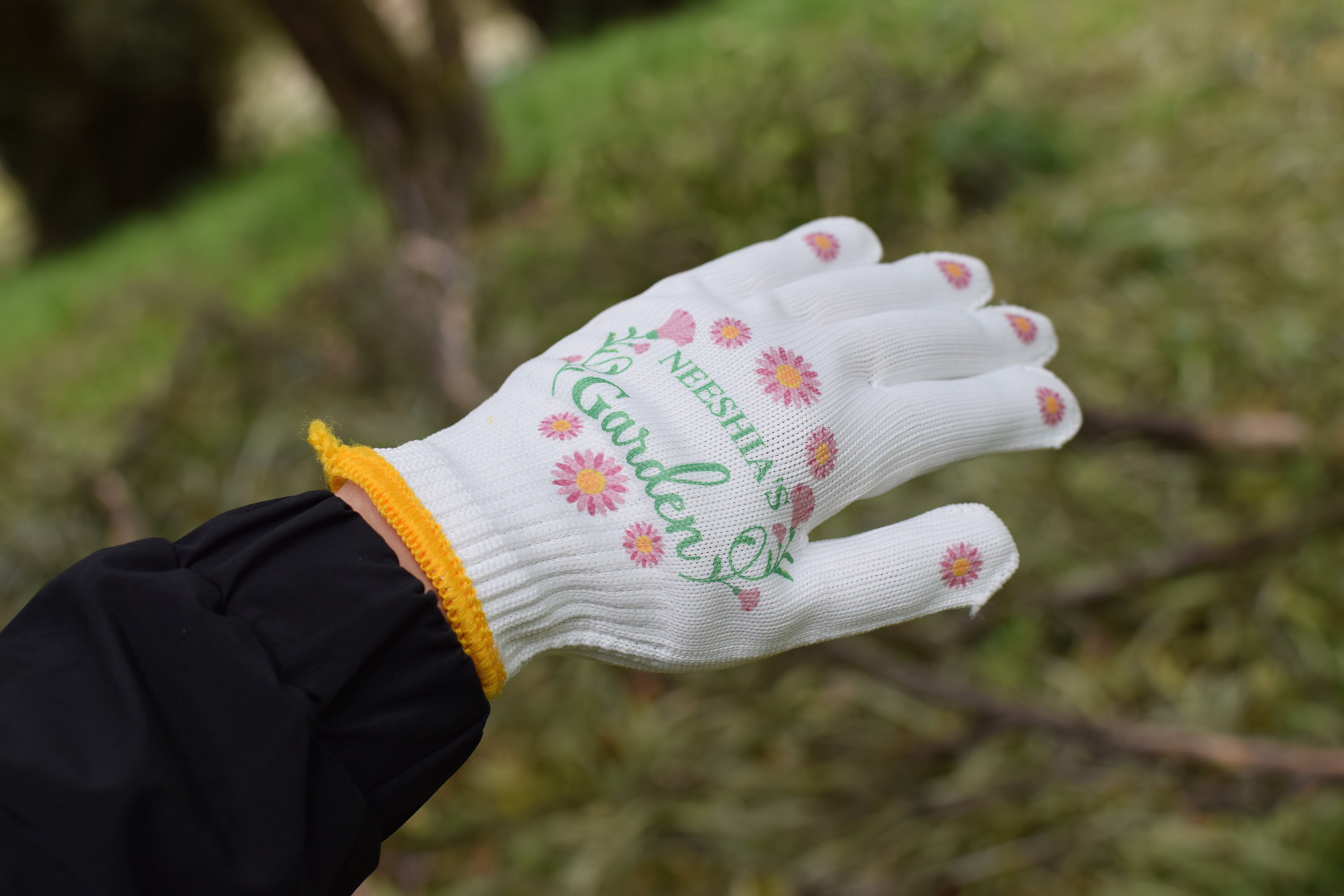 Women Custom Name Gardening Gloves Personalized Flower Gloves - Etsy