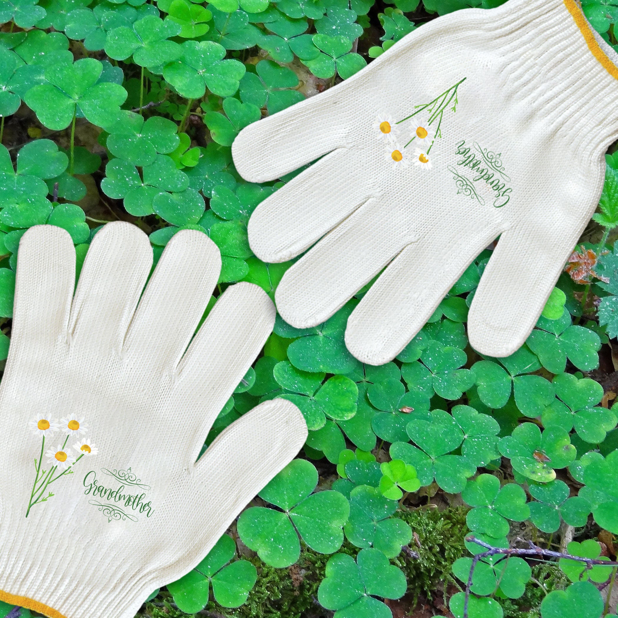 NEW Birth Flower Gloves Personalized Name Garden Gloves - Etsy