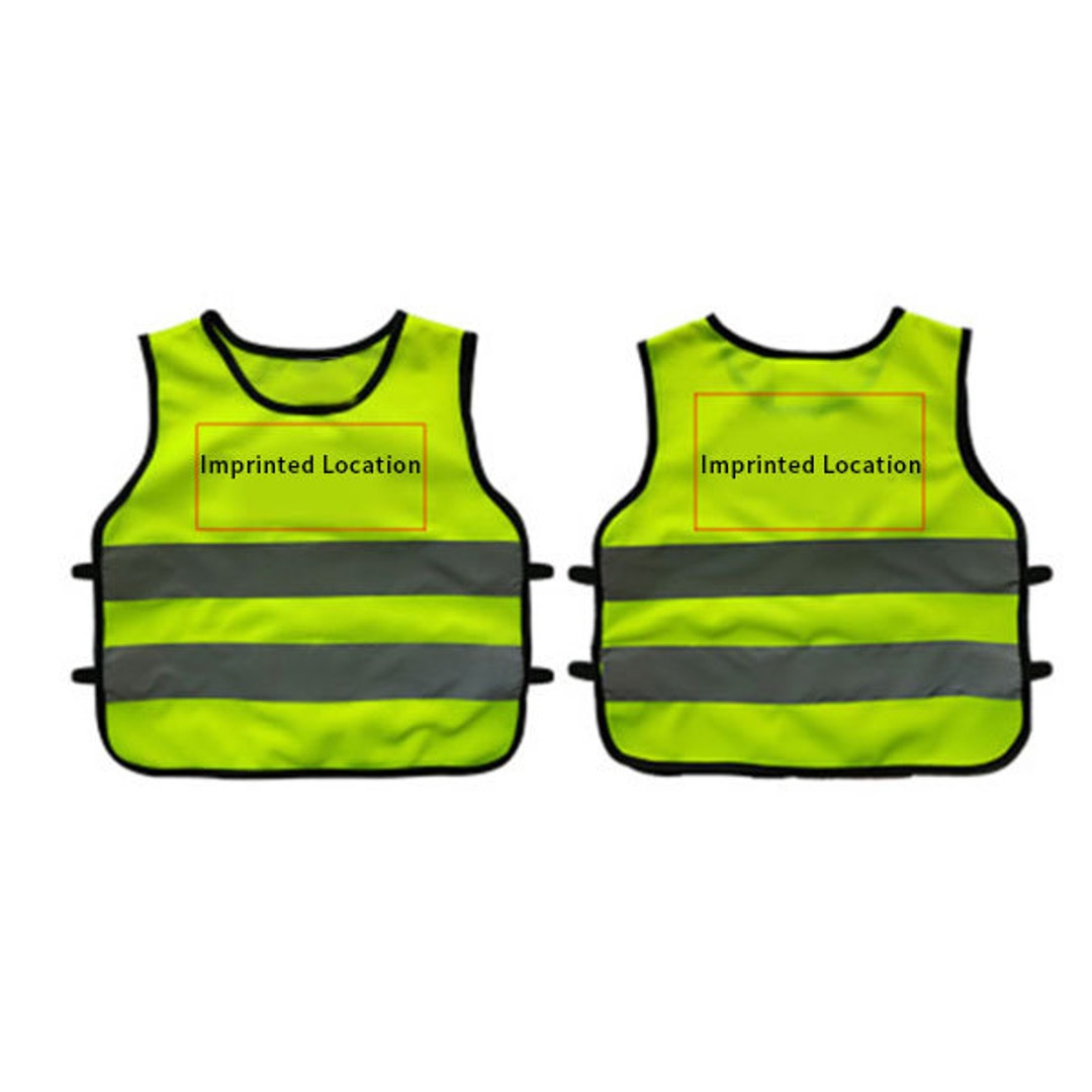 Personalized Kids Hi-visibility Vest: Safety Jacket, Construction Play ...