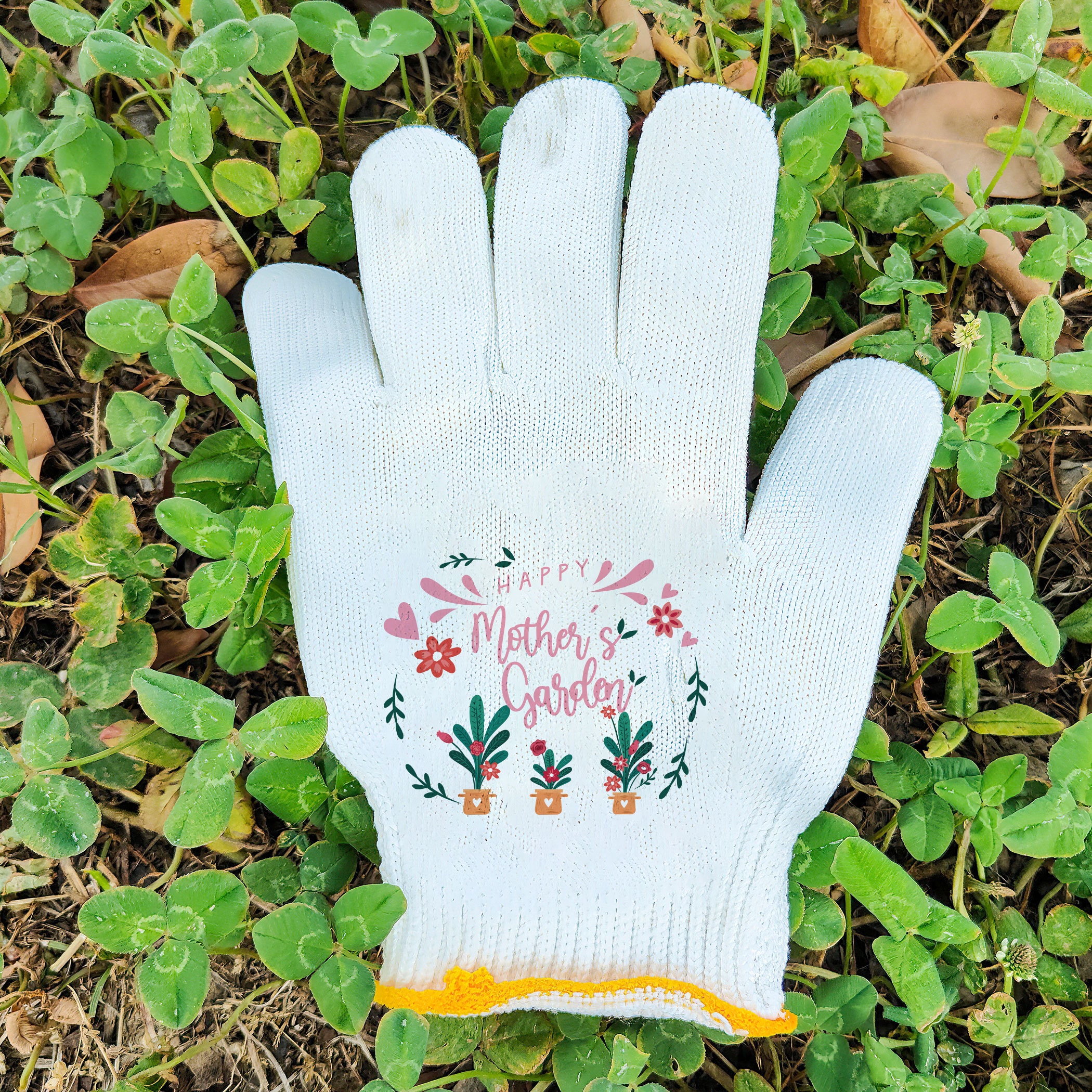 Personalized Name Garden Gloves, Floral Garden Gloves, Original Custom ...