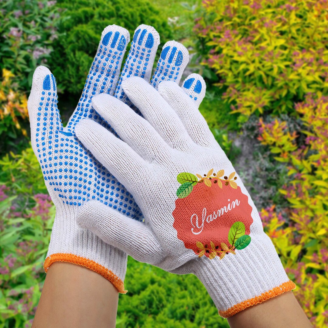 Personzlised Leaves Gloves, Farm Gloves for Him, Grandpa Gloves, Garden ...