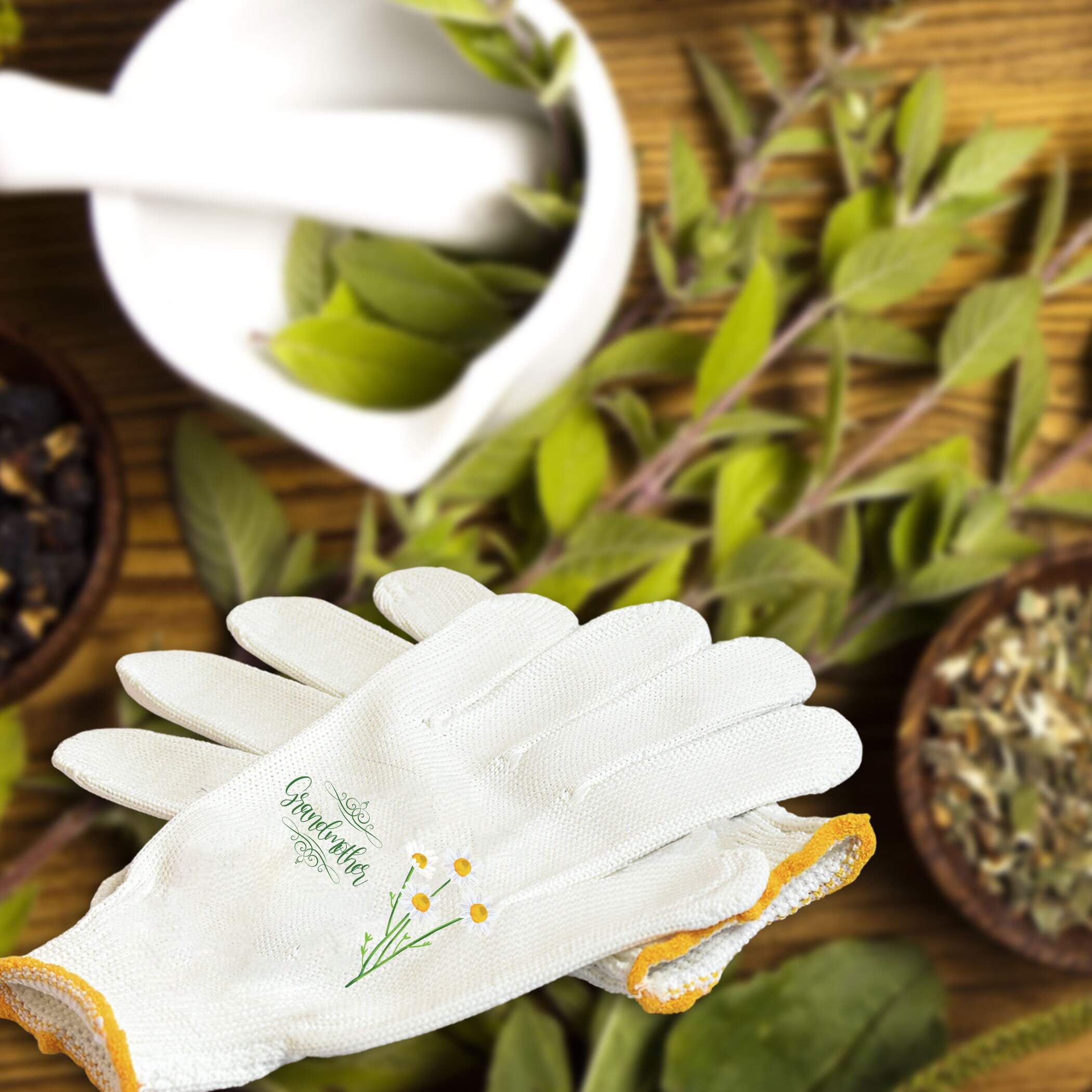 NEW Birth Flower Gloves Personalized Name Garden Gloves - Etsy