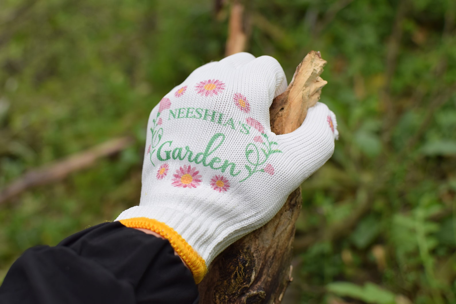 Women Custom Name Gardening Gloves Personalized Flower Gloves - Etsy
