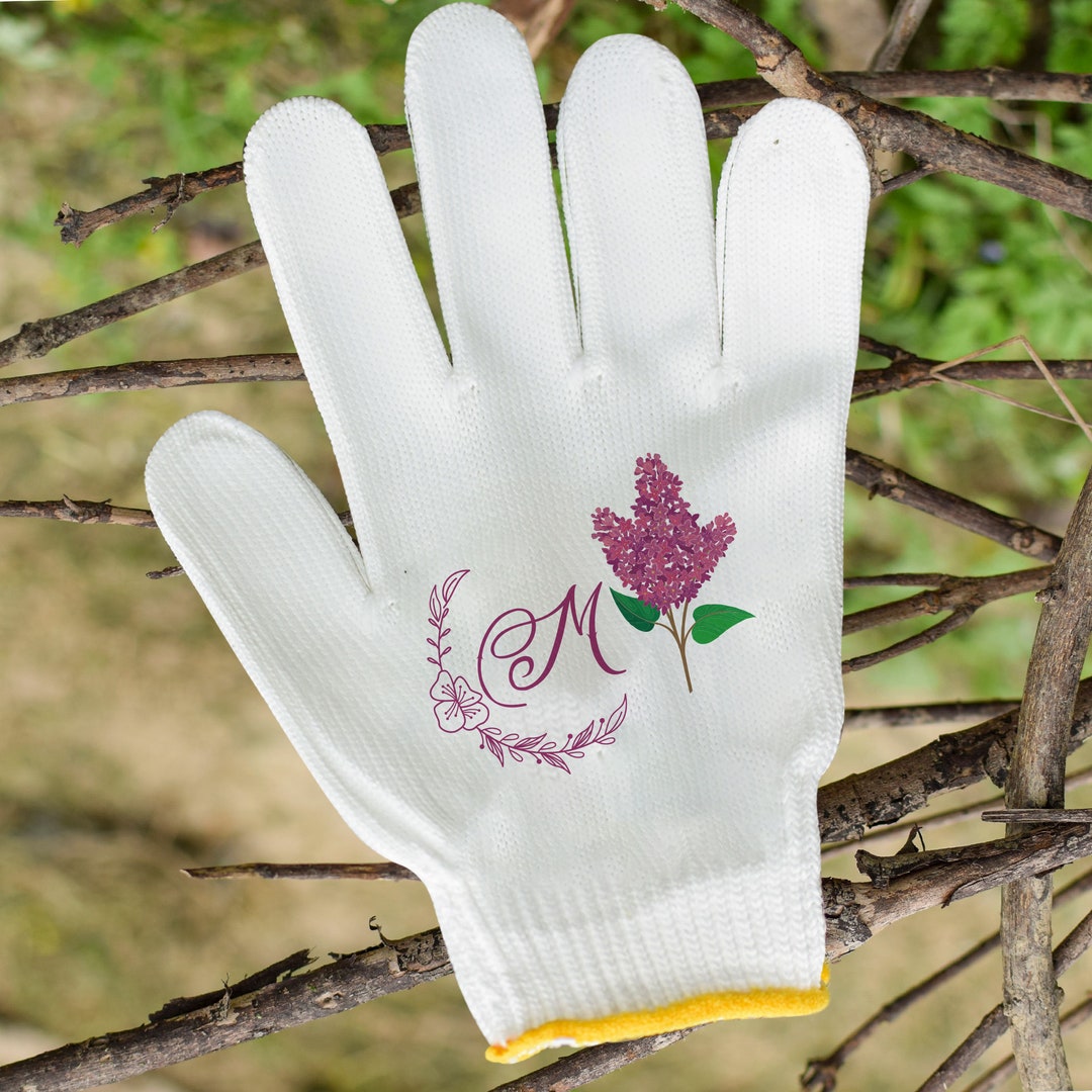 Personalized Gardening Gloves, NEW Birth Flower Gloves, Original ...