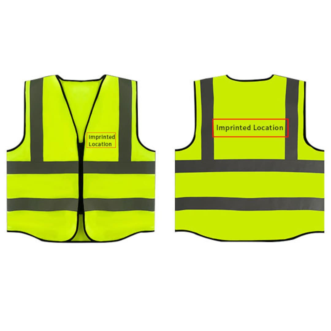 High Visibility Reflective Safety Vest: Customized Work Vest - Etsy