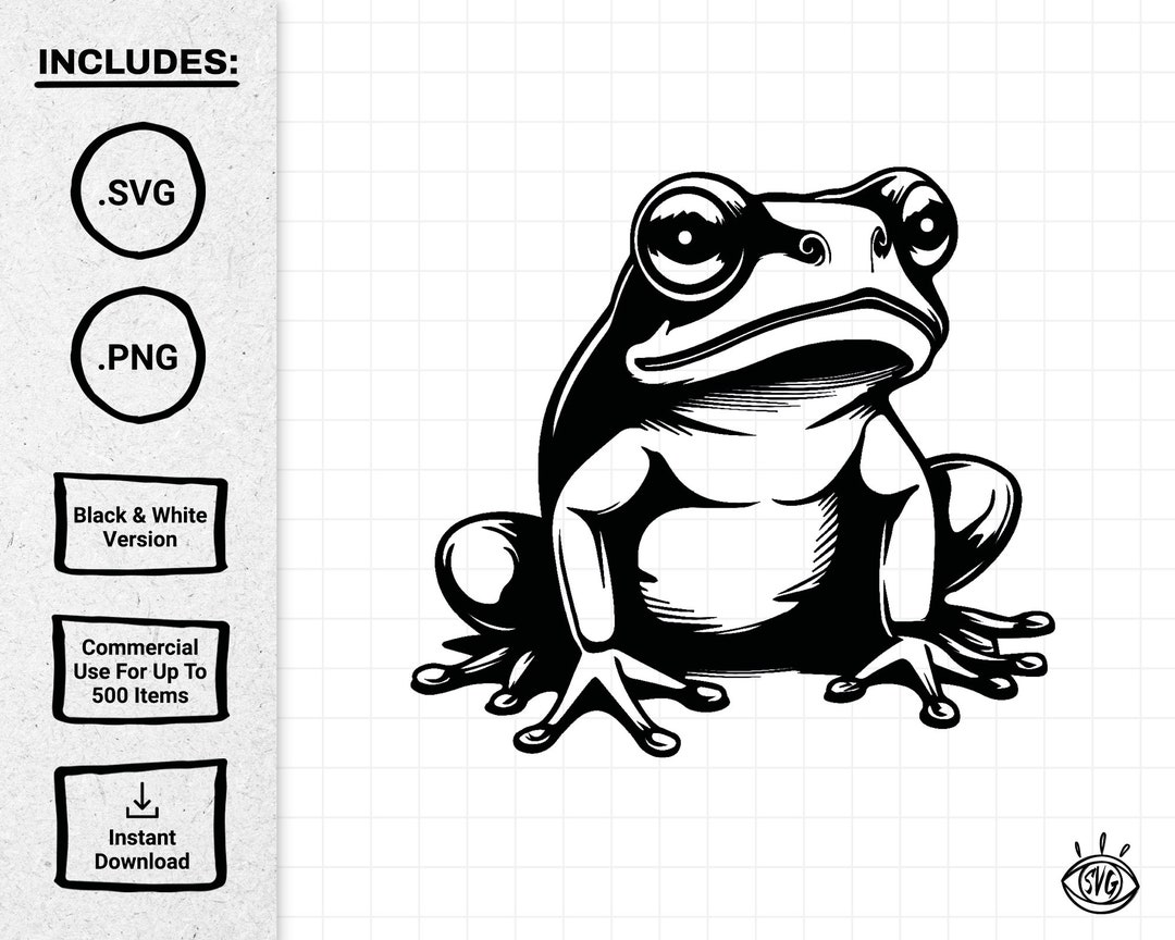 Frog SVG Frog PNG Frog Clipart - Etsy
