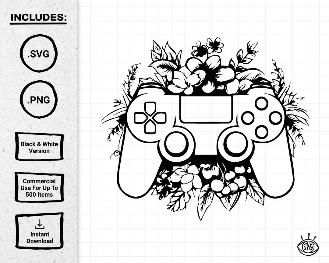 Controller SVG Controller PNG Gaming SVG Controller - Etsy