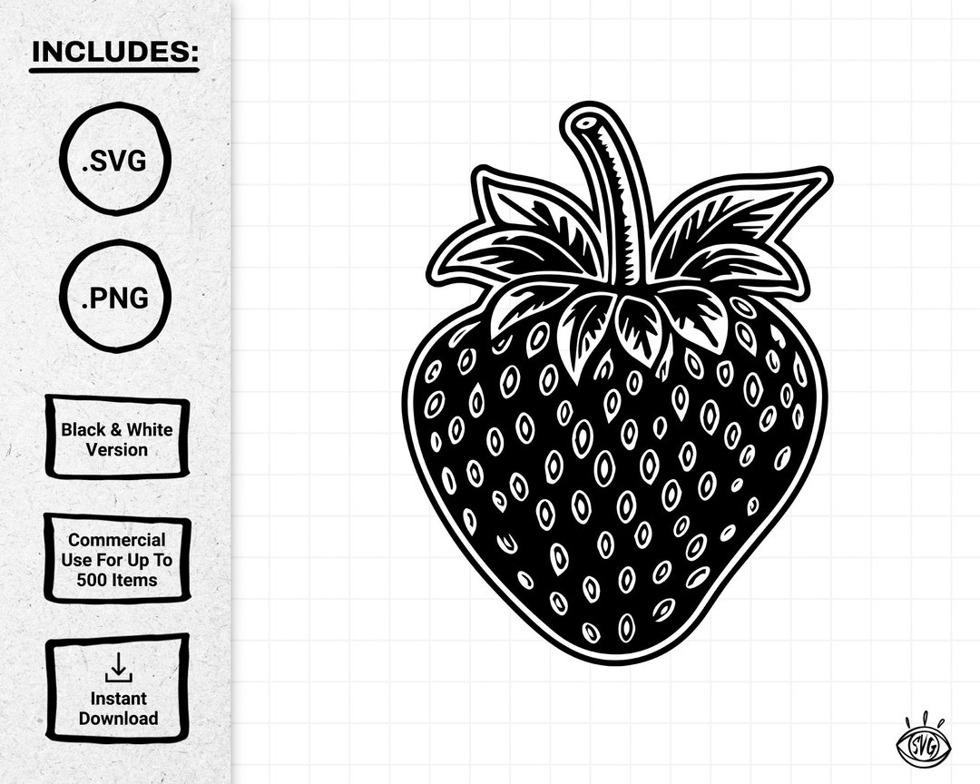Strawberry SVG Strawberry PNG Fruit SVG - Etsy
