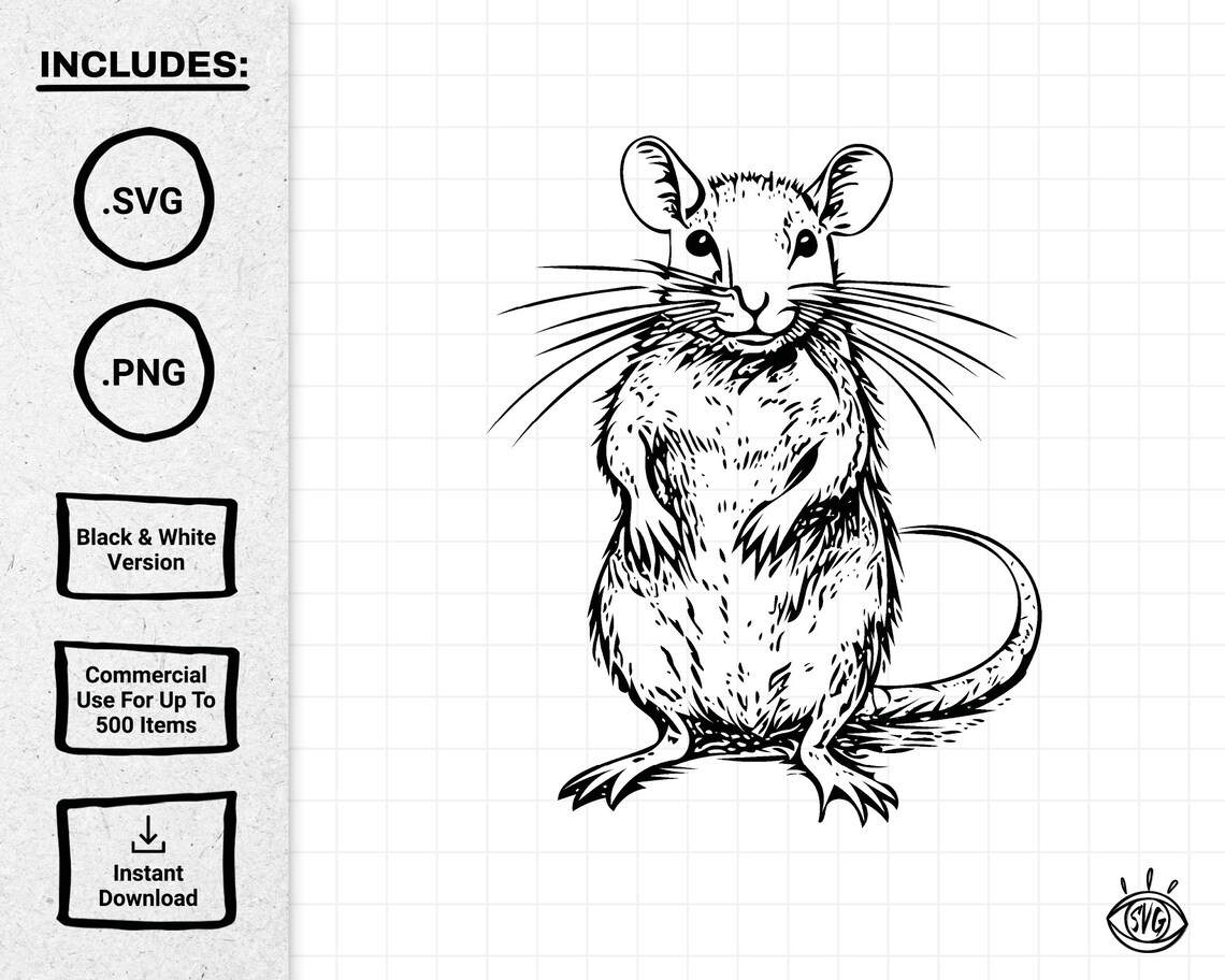 Rat SVG Rat PNG Mouse SVG Rat Clipart - Etsy