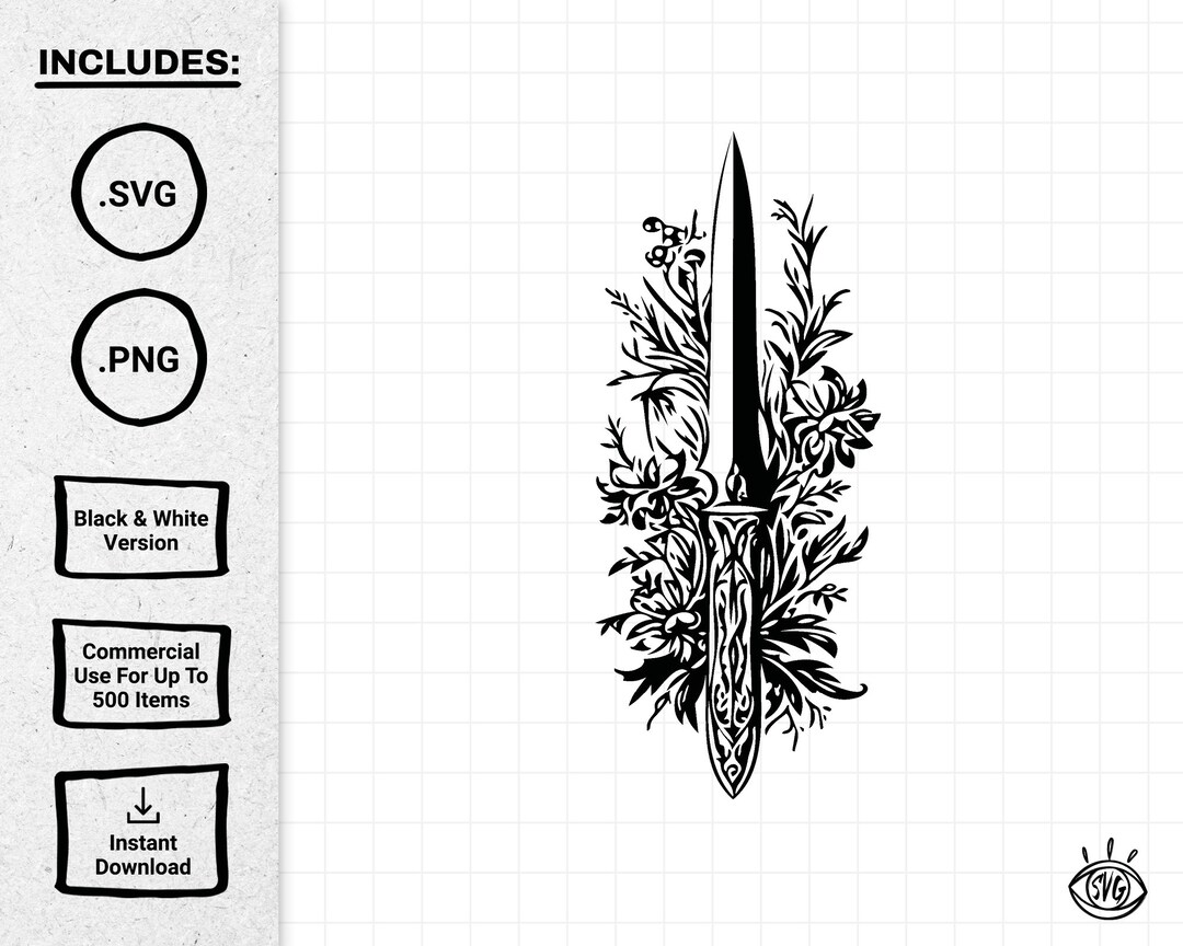 Knife SVG Knife PNG Knives SVG Knife Clipart Dagger - Etsy