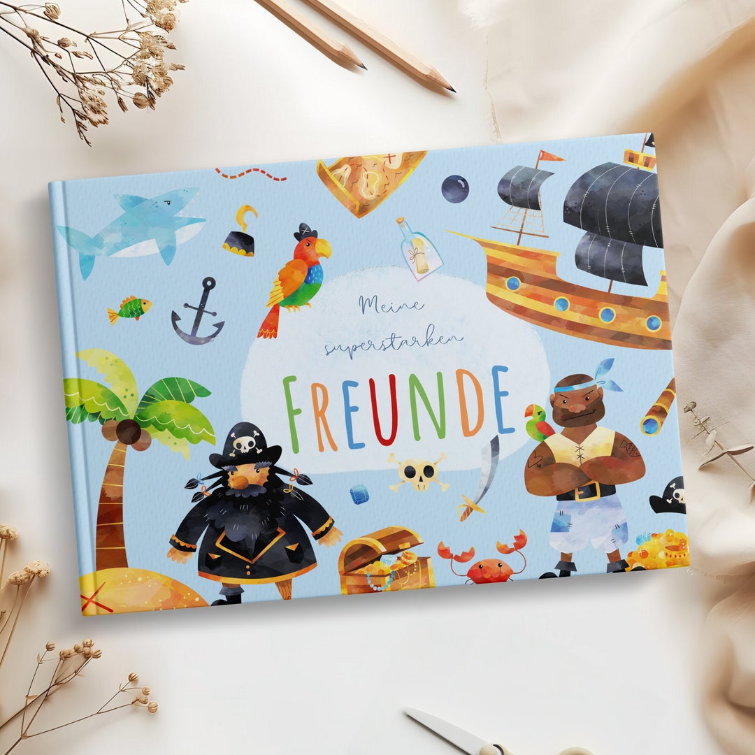 Friendship Book Pirates for Children Friendship Album Boys Friendship ...