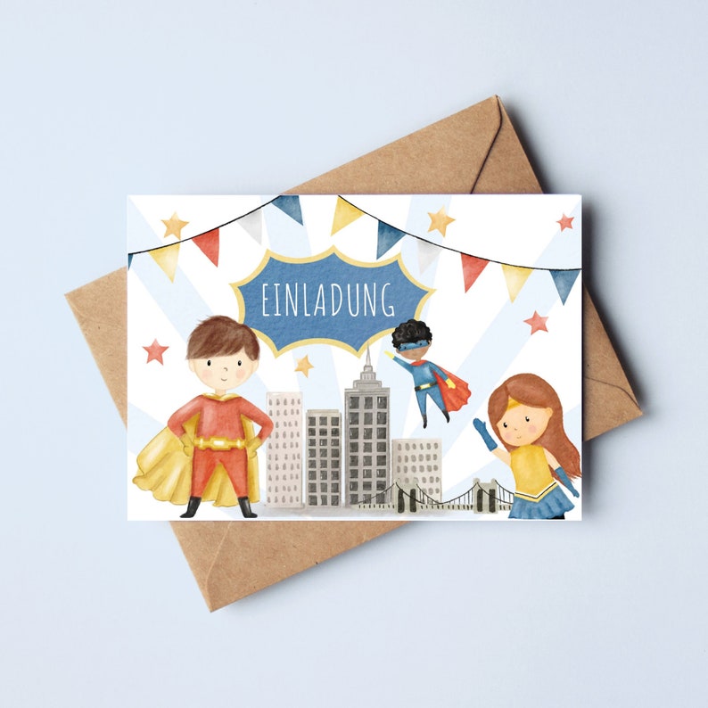 Superhero Birthday Party Invitations | Birthday Invitations for Boys ...