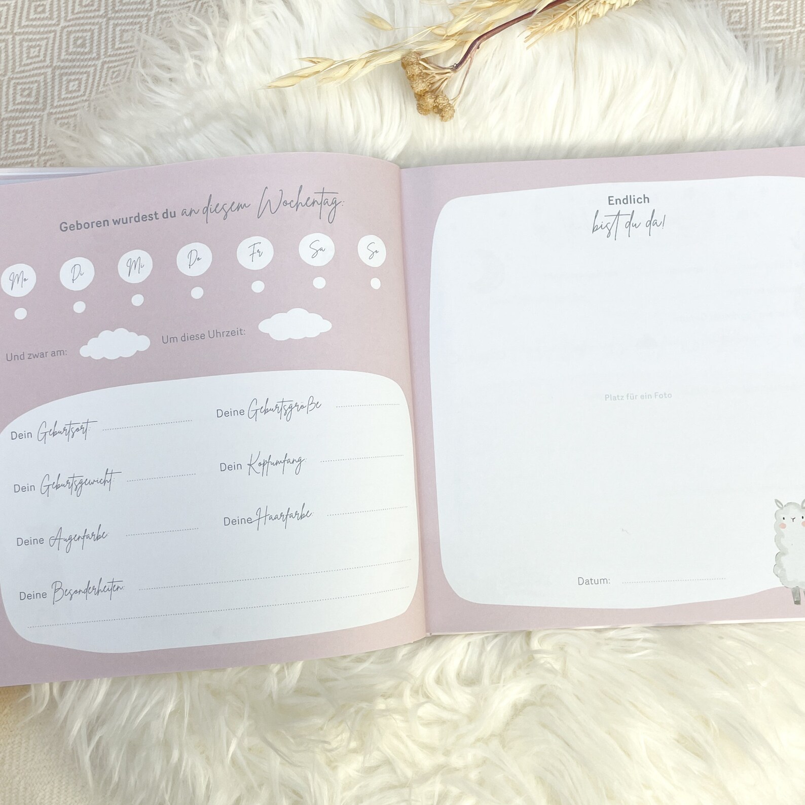 Baby Diary 'my First Year' | Baby Memory Book | Birth Gift Idea ...