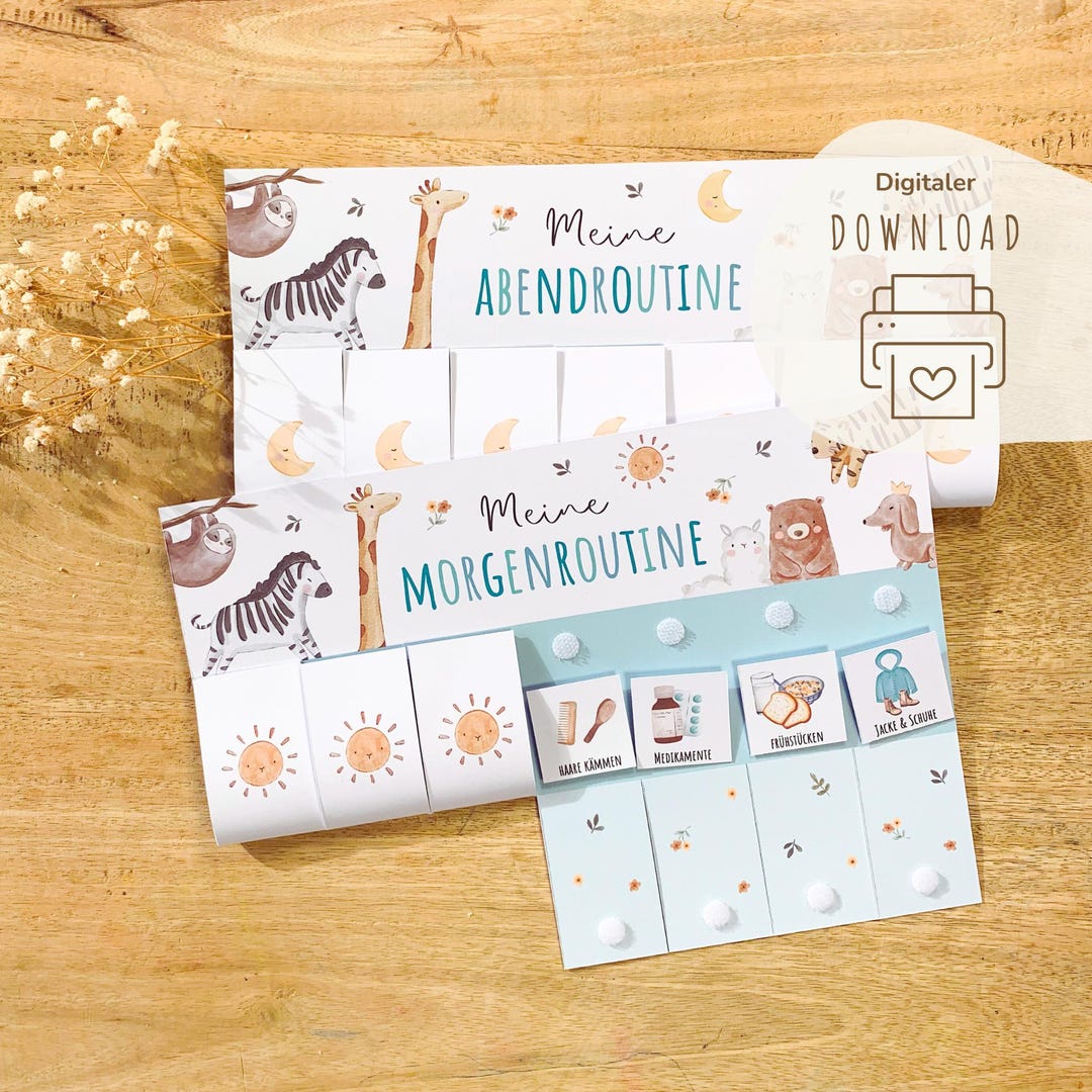 Morning & Evening Routine for Children Routine Plan for Children ...