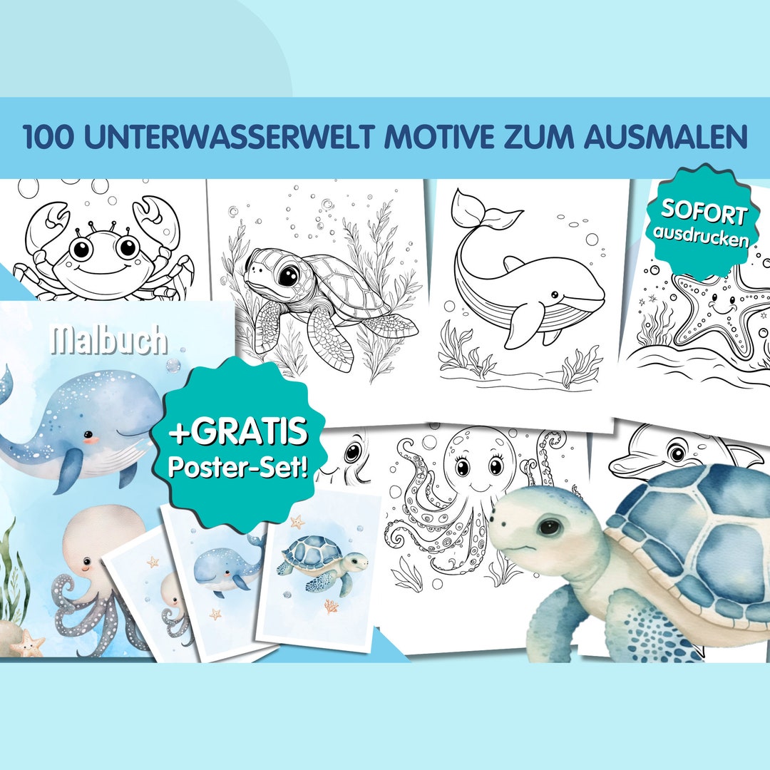 100 Underwater World Coloring Pages, Mermaid Coloring Pages, Dolphin ...