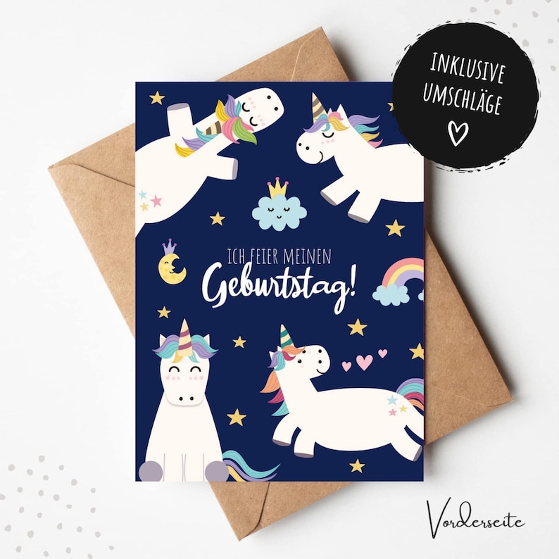 Unicorn Birthday Party Invitations | Birthday Invitations for Girls ...