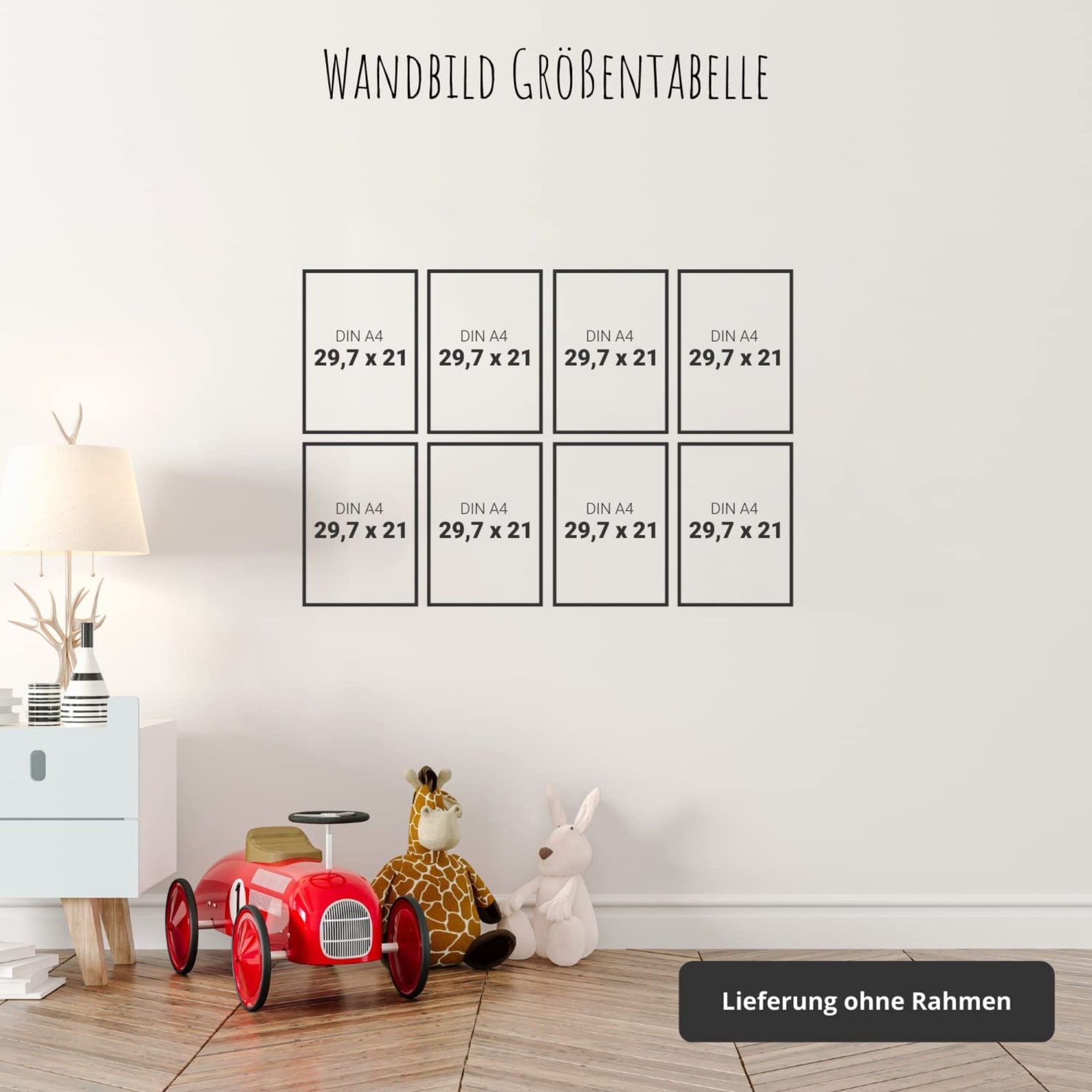 MeinBaby123® 8er Set DIN A4 Lernposter | Bilder Kinderzimmer Deko ...