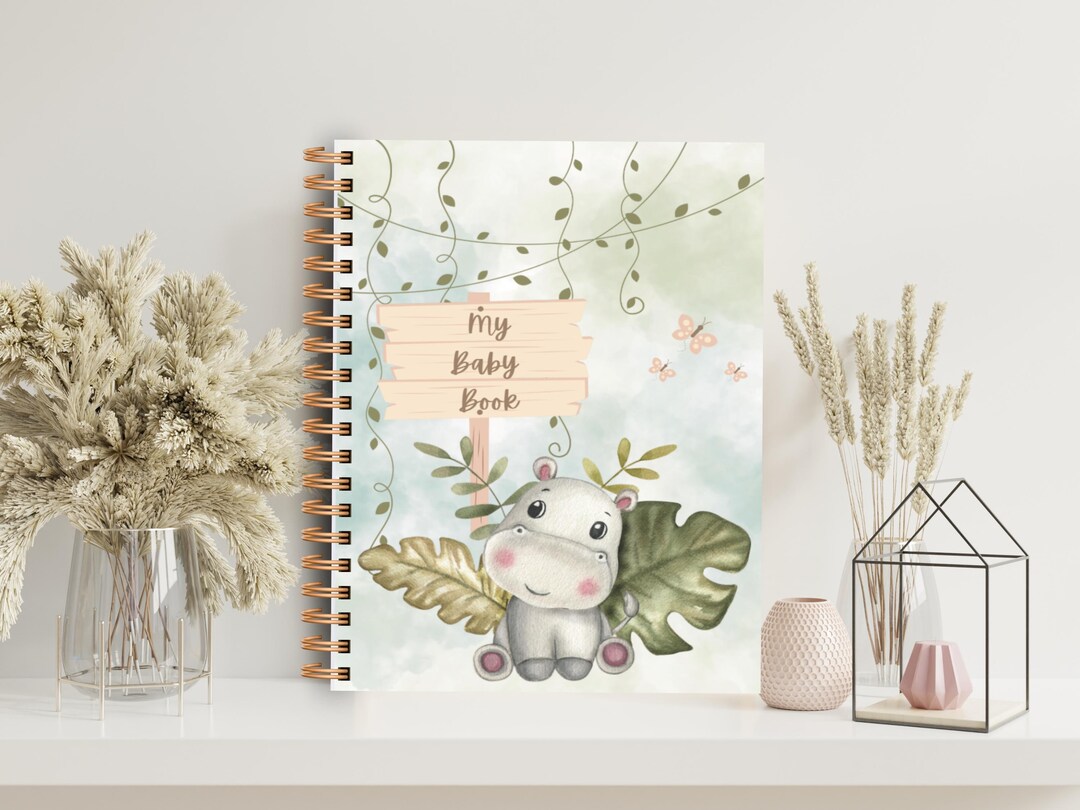Safari Baby Book Editable: Pregnancy & First 5 Years Journal (A4 ...