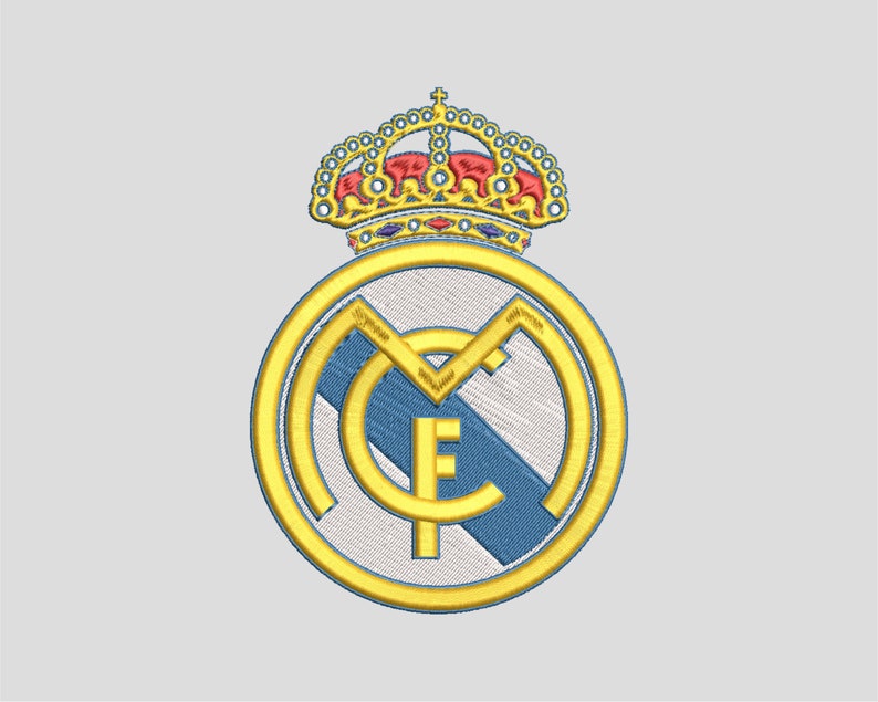 Real Madrid Footbal Club Embroidery Design. Machine Embroidery Design ...