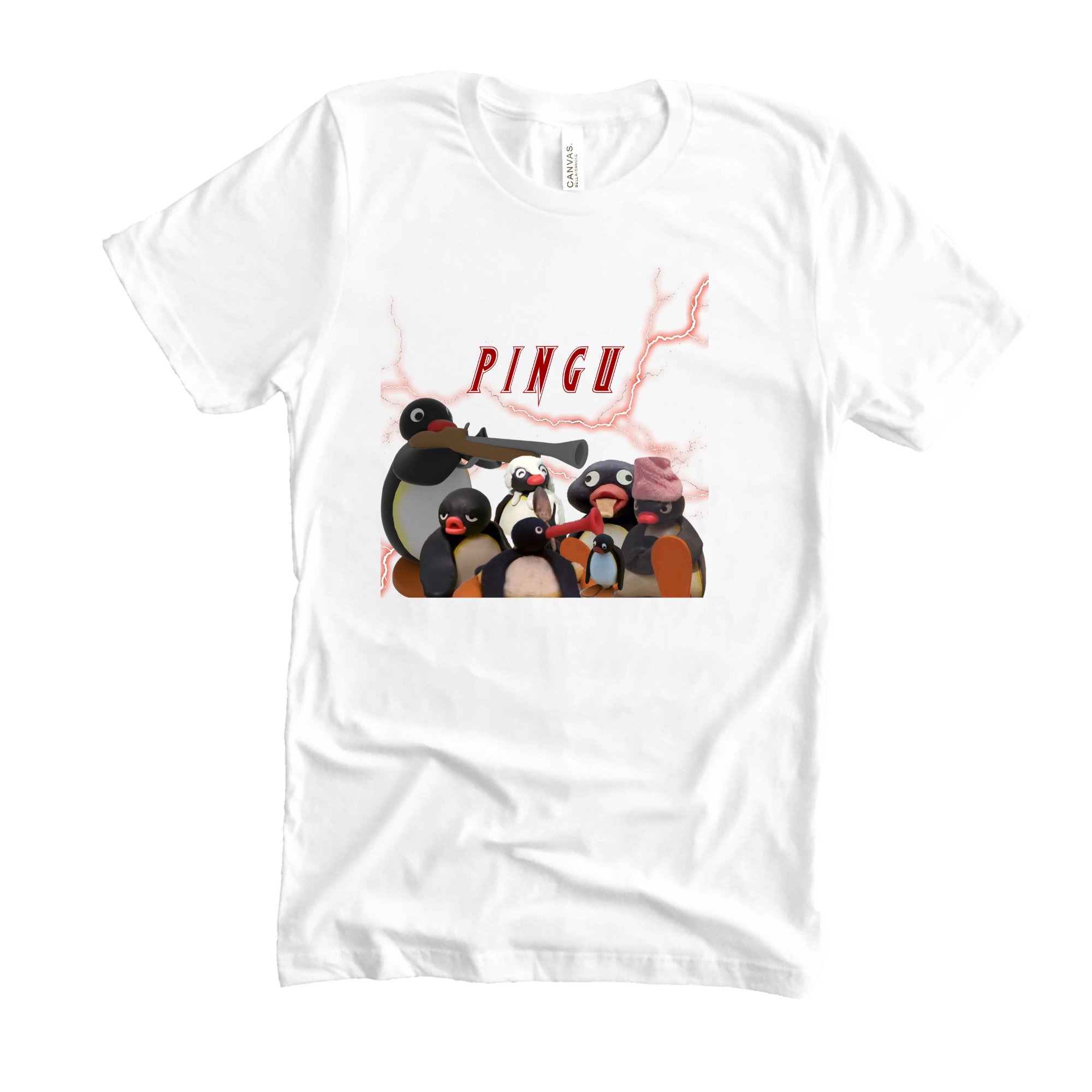 Pingu Collage T-shirt Vintage Retro Design - Etsy