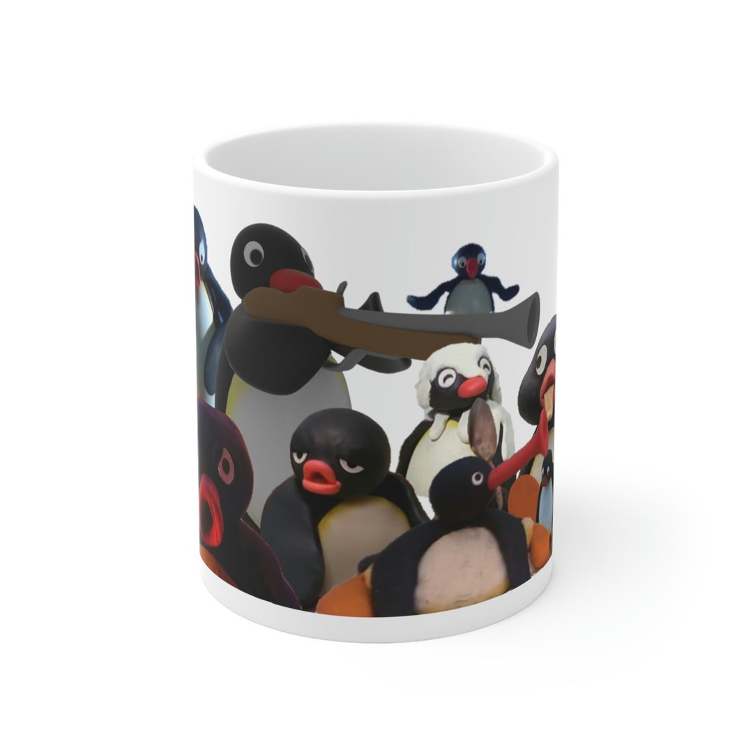 Ceramic Mug Pingu Noot Noot Funny Meme Collage Design - Etsy